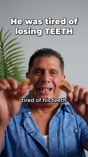 He Was Tired of His Teeth Always Falling Out on Him... 😓🦷 #dentalimplants #SmileTransformation #newsmile #smilemakeover #dentures | Nuvia Dental Implant Center
