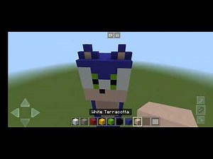 minecraft:how to make a sonic statue "sonic the hedgehog " tutorial