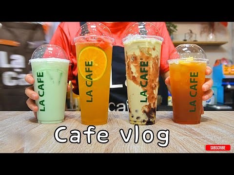 🌸Cafe Vlog Collection/The Prettiest Blue Drink Ever💙Cafe Vlog/ASMR/Dailycoffee #coffee