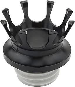 Motorcycle Fuel Gas Tank Cap Crown Vented Oil Caps Black for Harley Touring Road King Sportster XL 1200 883 1996-2023 Dyna FXD Softail FL