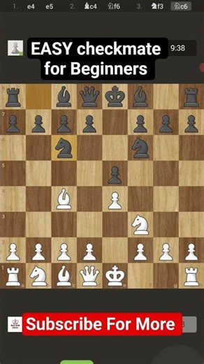 Stop Losing! Easy Checkmate for Beginners ♟️#chess #shorts