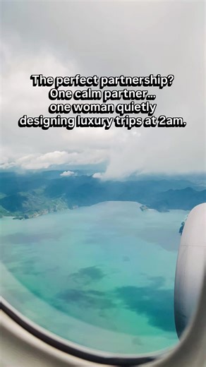 Funny how the best relationships are actually this simple… one calm, grounded partner who keeps everything steady… and one woman happily up at 2am researching flights, checking routes, comparing hotels, and quietly designing beautiful trips before everyone else wakes up. Not stress. Not overspending. Just strategy and intention. Because luxury travel isn’t about luck… it’s about knowing the systems, the timing, and the details most people never see. One brings the peace… the other brings the pla