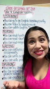 THE 4 ENGLISH SKILLS ✅