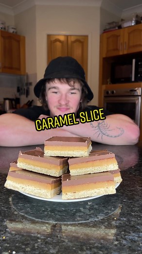 Delicious Caramel Slice Recipe with Homemade Chocolate Top