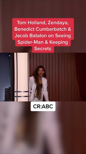 Tom Holland, Zendaya, Benedict Cumberbatch & Jacob Batalon on Seeing Spider-Man & Keeping Secrets #marvel #interview #fyp #mcu #marveltok #spiderman