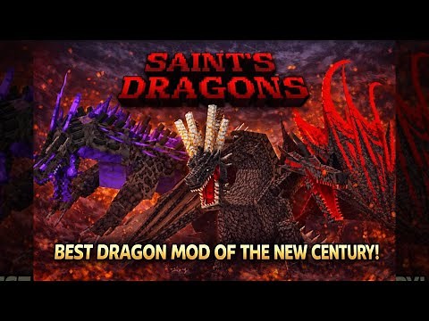 🐉 Saints Dragons FULL Dragon Review All Dragons Explained Minecraft Mod Showcase