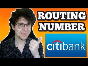 How To Find Routing Number On Citibank