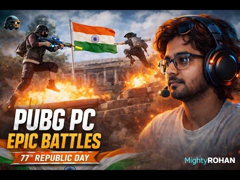 PUBG PC II BACK WITH A BANG II Intense Push Gameplay with Fun 2026 II HAPPY 77th REPUBLIC DAY II