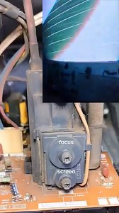 This problem can occur if the FBT screen setting is too high. However, some televisions experience damage to the 185-volt capacitor, which can also cause horizontal lines. 💡👍 #trick #tips #solution #servis #job #book #mamas #idea #diy #reels #fbpro #vod | Mamas Yanto