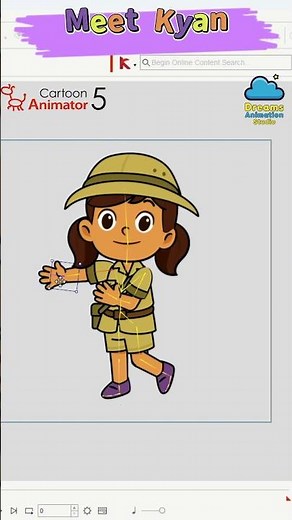 Kyan cartoon animator 5 character with 360 head and more