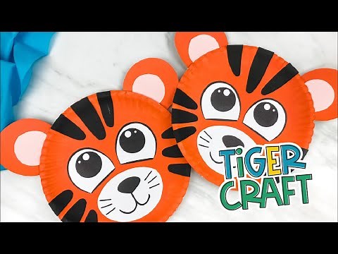 Paper Plate Tiger Craft