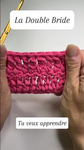 👉 Apprends la DOUBLE BRIDE en 30 secondes ⏱️ | Tuto crochet facile pour débutants 🧶