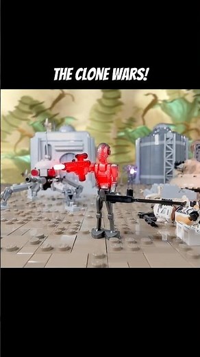 LEGO Clone Wars Stop Motion Battle! #starwars #lego