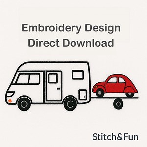 Campervan and 2CV Embroidery Design – Machine Embroidery File for Travel, Road Trip, Digital Download - Etsy UK