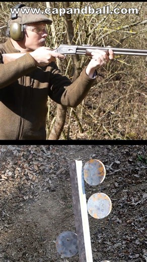 Original Colt Lightning rifle vs steel targets #firearmshistory #capandball #colts