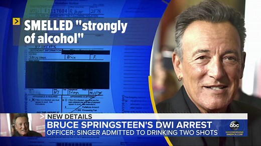New details in Bruce Springsteen’s drunk driving arrest