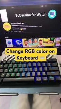 How to change color on Keyboard CK61 brand Motospeed ?