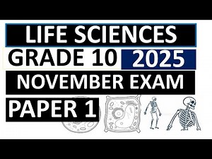 LIFE SCIENCES P.1 GRADE 10 2025 NOVEMBER EXAM LIFE SCIENCESGRADE 10 PREDICTIONS Paper 1 LIFE SCIENCE