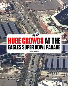 199K views · 3.3K reactions | Big crowds celebrating at the Eagles Super Bowl parade | NFL on CBS | Facebook
