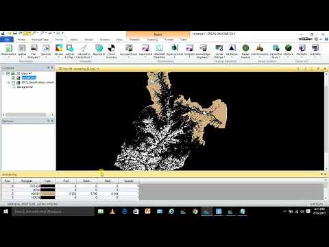 Using Recode Tool after image Classification in ERDAS Imagine.