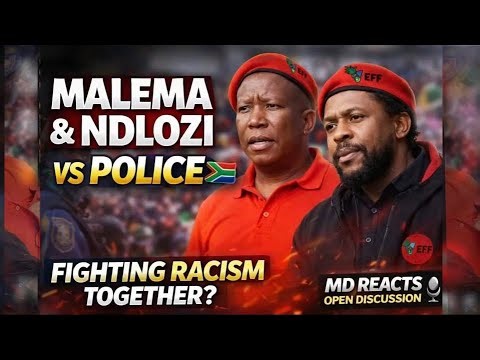 Julius Malema & Ndlozi vs Police 🇿🇦 | Fighting Racism Together | MD Reacts