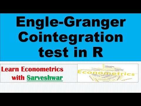 Cointegration test using Engle Granger Methodology in R Studio