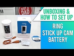 Ring Stick Up Outdoor Security Cam Battery Operated UNBOXING & How To Set Up
