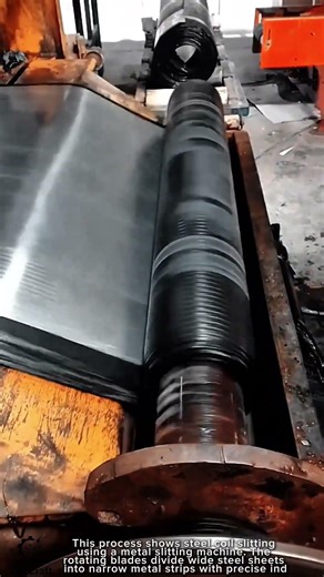 Steel Coil Slitting Work Tool Using Metal Slitting Machine #worktool