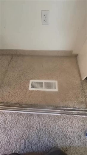 The crawlspace access was sacrificed. They had installed HVAC ductwork in the crawlspace access. We could not access the Crawlspace in this configuration. You have to love all that spray foam #whatthefriday | Town & Country Home Inspections