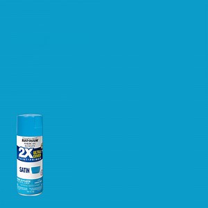 6 Pack, Oasis Blue Rust-Oleum American Accents 2X Ultra Cover Satin Spray Paint