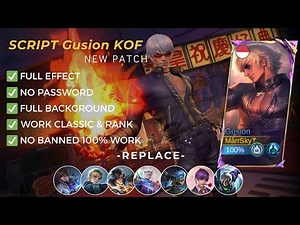 Script Skin Gusion KOF - K no Password | Full Effect Voice | Patch Terbaru