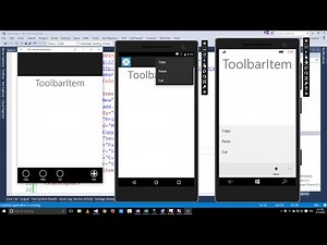 Xamarin Forms with Visual Studio Part25 [ToolbarItems]