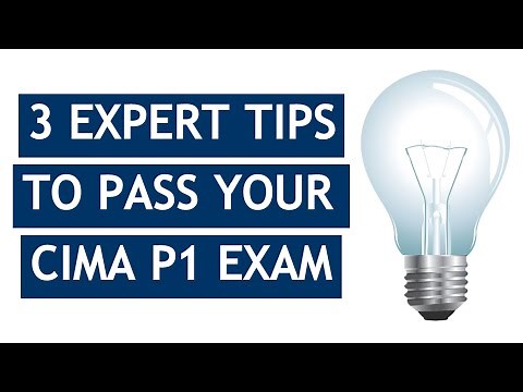 CIMA P1 - Top 3 Tips from the Experts!