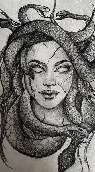 Medusa Drawing Tutorial: Easy Steps to Draw a Greek Goddess