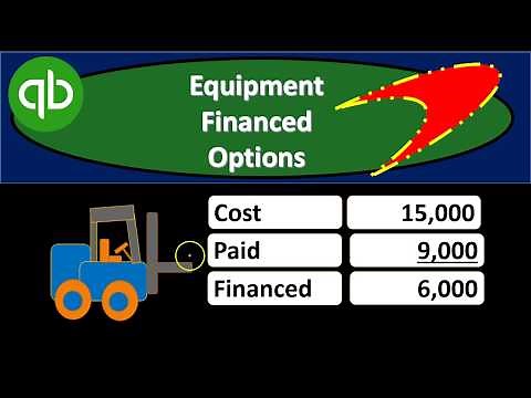 How To Enter Financed equipment to QuickBooks When Using a Cash Basis