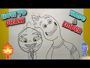 How To Draw Wade & Ember | Elemental | Step by Step #drawing #elemental