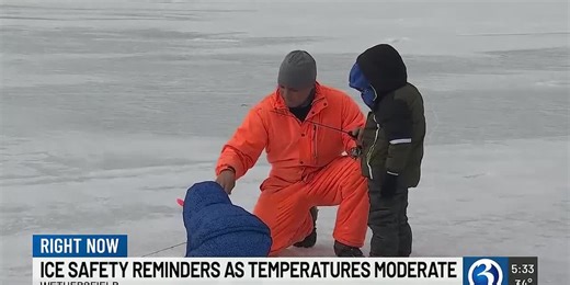 Ice fishing safety guidelines as temperatures rise in Connecticut