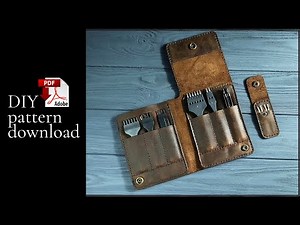 Making a Leather Tool Case | PDF Pattern | DIY Leather Punch Irons Holder & Organizer Tutorial