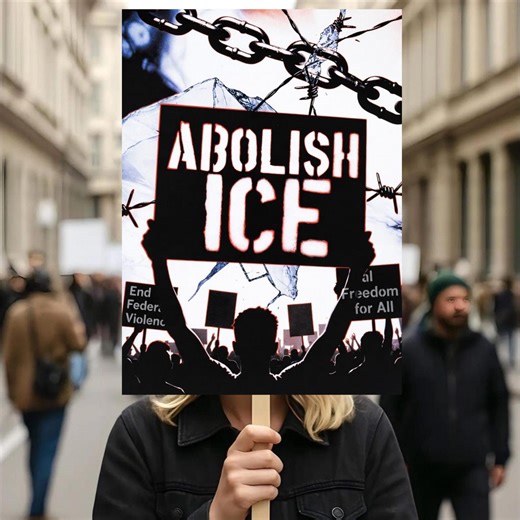 Abolish ICE Protest Poster Sign, Anti Trump Democracy Sign, End Federal Violence Poster, Human Rights Activism Protest Art - Etsy
