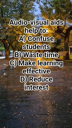 Aspire Learning Hub on Instagram: "Why we use audio visuals? Pedagogy MCQ Explained. Audio visual aids help in making learning more clear, interesting and effective by engaging both sight and hearing. They improve understanding, increase attention and help students remember concepts for a longer time. A key concept in Pedagogy and teaching. #viral #motivation #educationalpsychology #explore #education #youtubeshorts #learning #shorts"