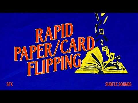 📄 Rapid Page/Cards Flipping Sound Effect | Fast Paper Shuffle (No Copyright) (FREE DOWNLOAD)