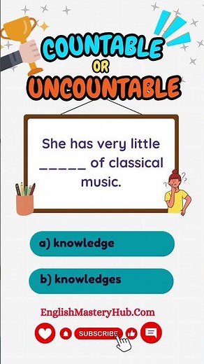Countable vs Uncountable Nouns 🧠✨