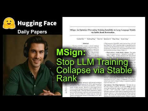 MSign: Stop LLM Training Collapse via Stable Rank
