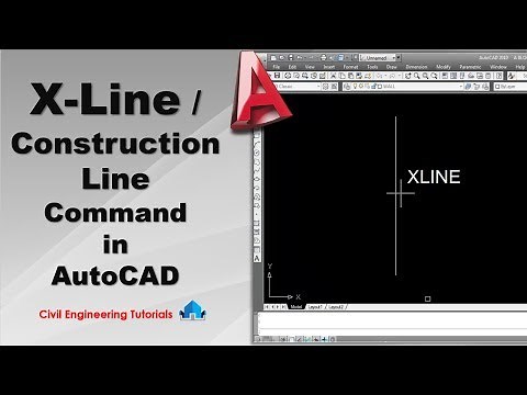 AutoCAD #33 - How to use X Line / Construction Line Command in AutoCAD | AutoCAD Basics
