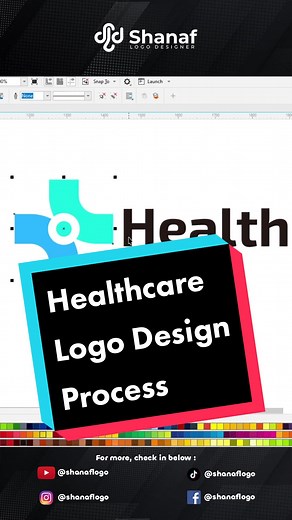 How to create a hospital medical logo - health care logo - CorelDRAW design tutorial #coreldraw #tutorial #logo #graphicdesign #logodesign #logotutorial #branding #fyp #design #health #medical #hospital #care