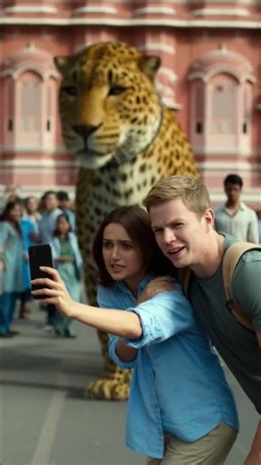 GIANT LEOPARD Spotted Near Jal Mahal!