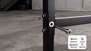 Dardoo Single Monitor Stand with Brake Casters - Premium Adjustable Mount for Racing Simulator Cockpit, Full Motion Adjustability for 27 to 65 inch Monitors, Immersive Viewing Experience