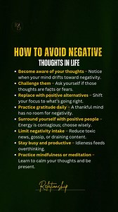 How to Avoid Negative Thoughts in Life | Relationship guide