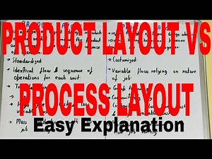 Product Layout vs Process Layout|Difference between product layout and process layout