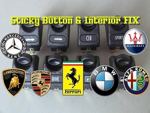 How to Fix Sticky Interior Buttons Gooey - Cheap & Easy